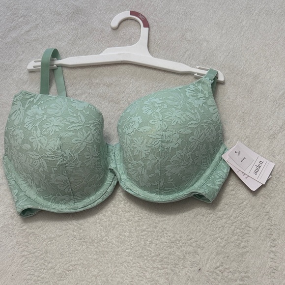 Auden | Intimates & Sleepwear | Auden Light Green Floral Lace Bra ...